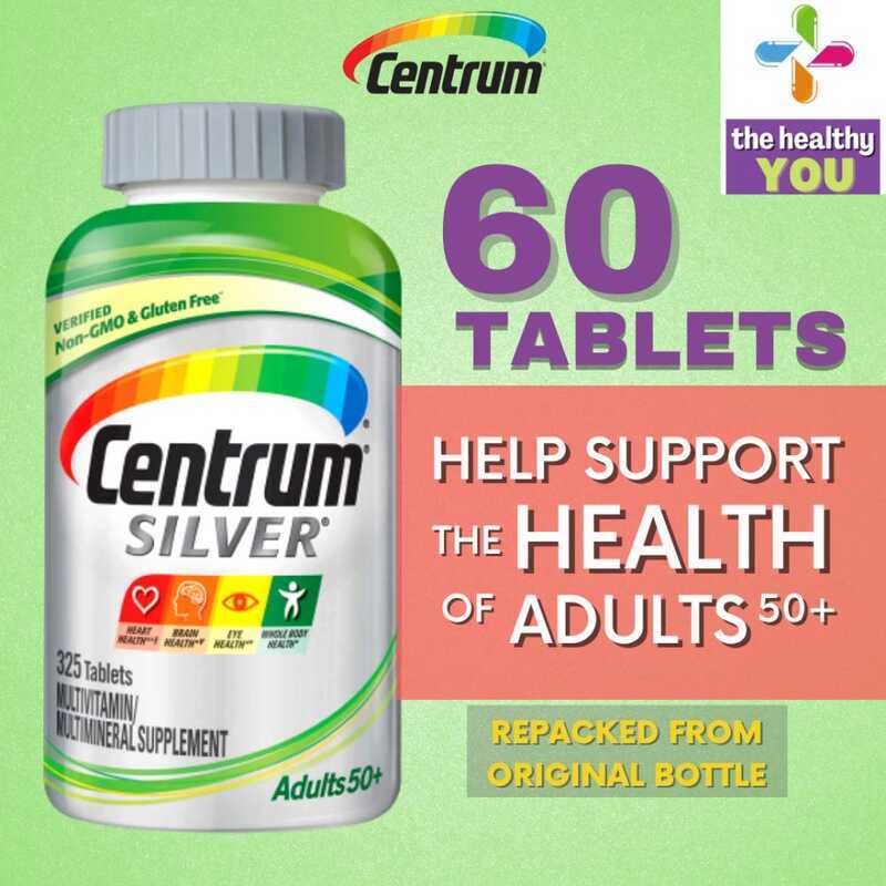 60 Tablets - Centrum Silver Adults 50+ Multivitamin | Shopee Philippines