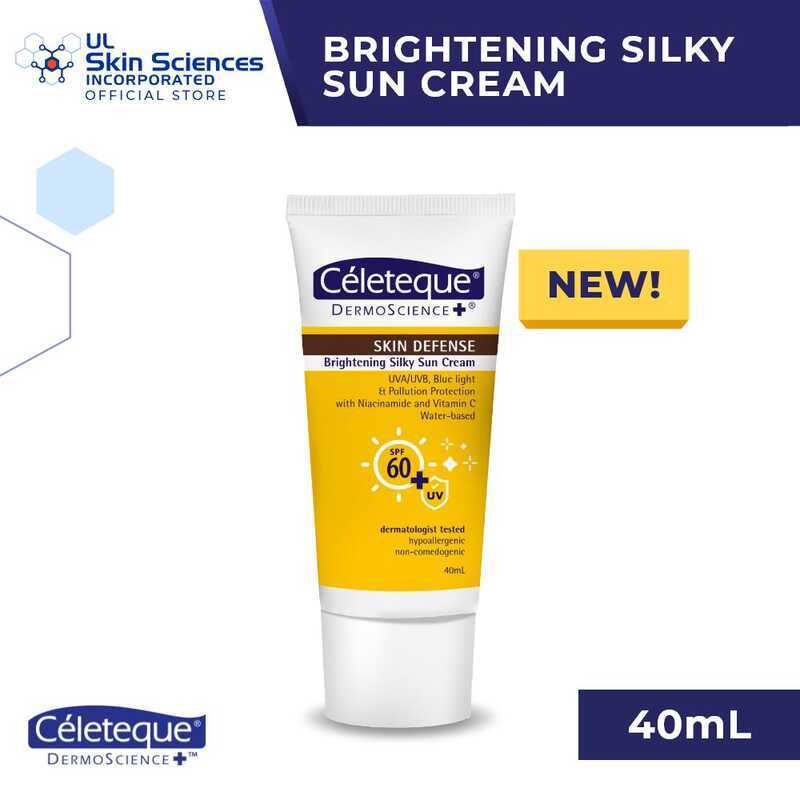 Skin Celeteque Defense Brightening Silky Sun Cream 40Ml | Shopee ...