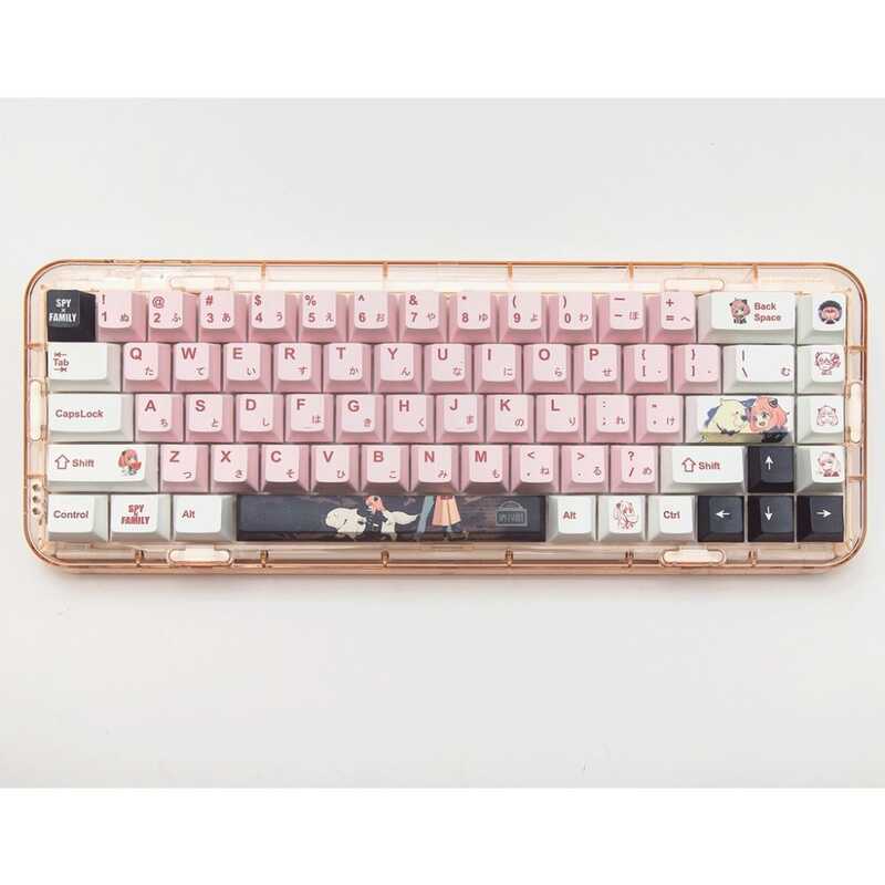 140 Keys Spy X Family Anya Forger English & Japanese Pink Cherry ...