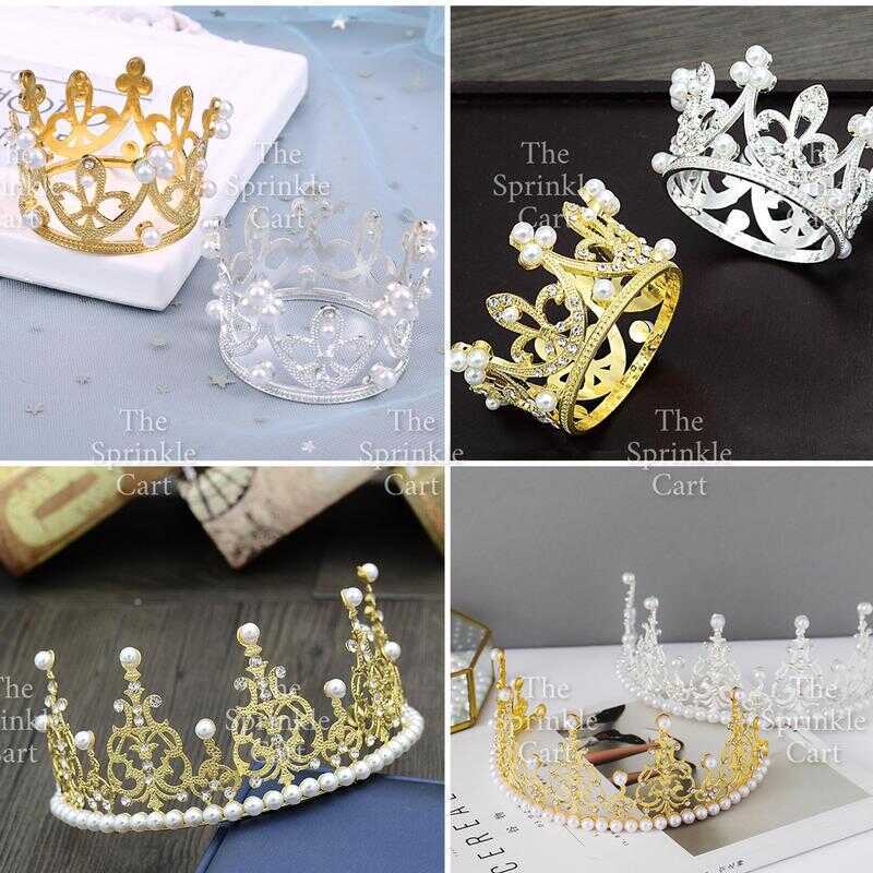 Crown Pearl Tiara Cake Topper for Any Occasion Birthday Debut ...