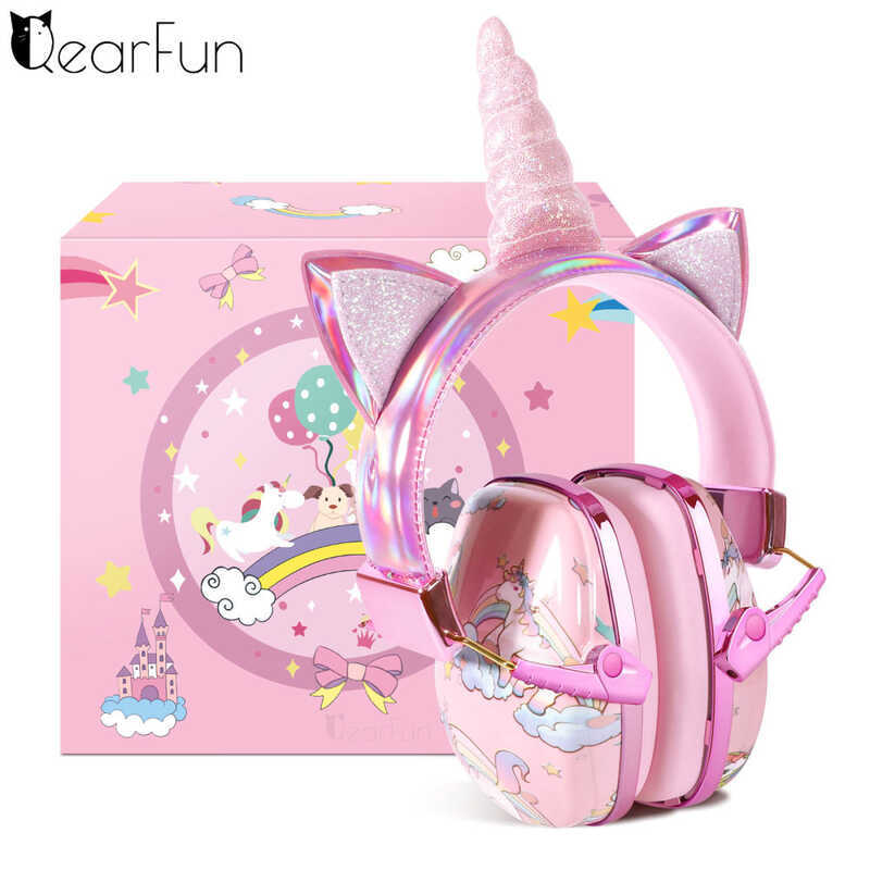 Cute Unicorn Kids Protection Safety Muffs Noise Reduction Ear Defenders ...