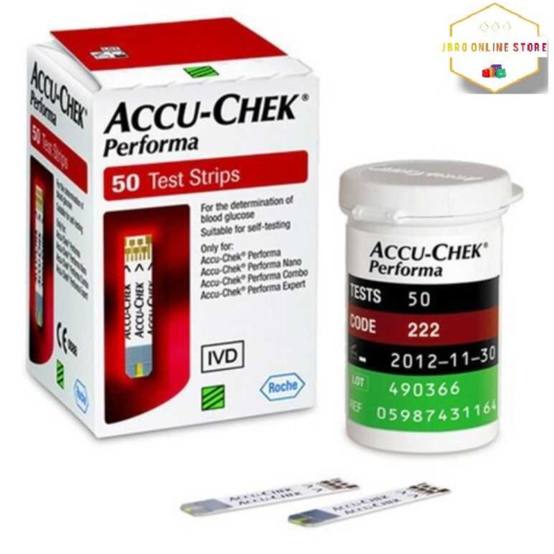 Accu-Chek Test Sheets Accu Check Perfoma Strips 50 / Blood Glucose ...