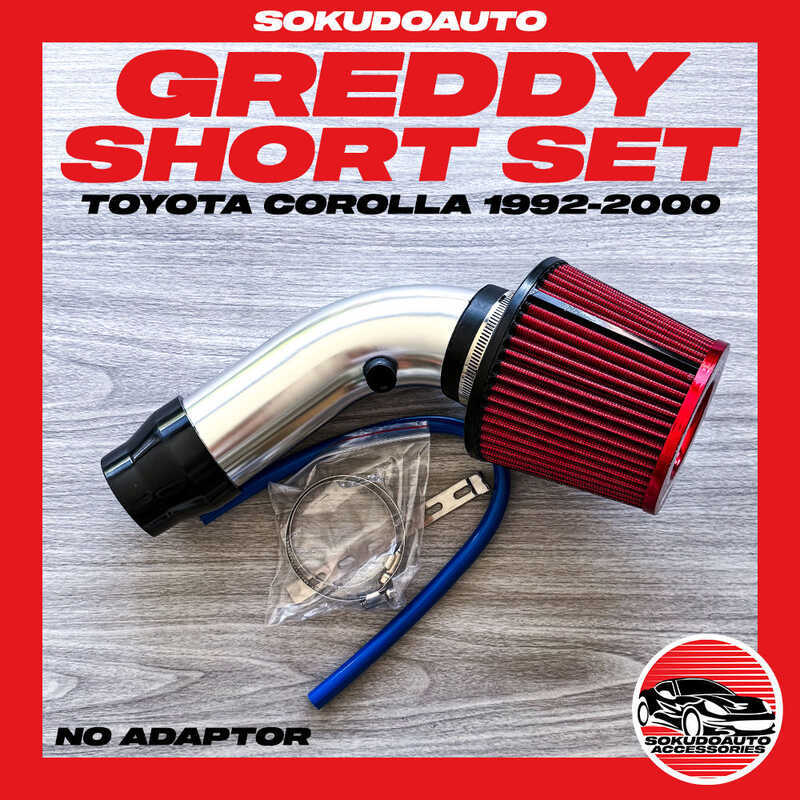 GREDDY SHORT SET Greddy Airinx Air Filter + Universal Air Intake Tube ...