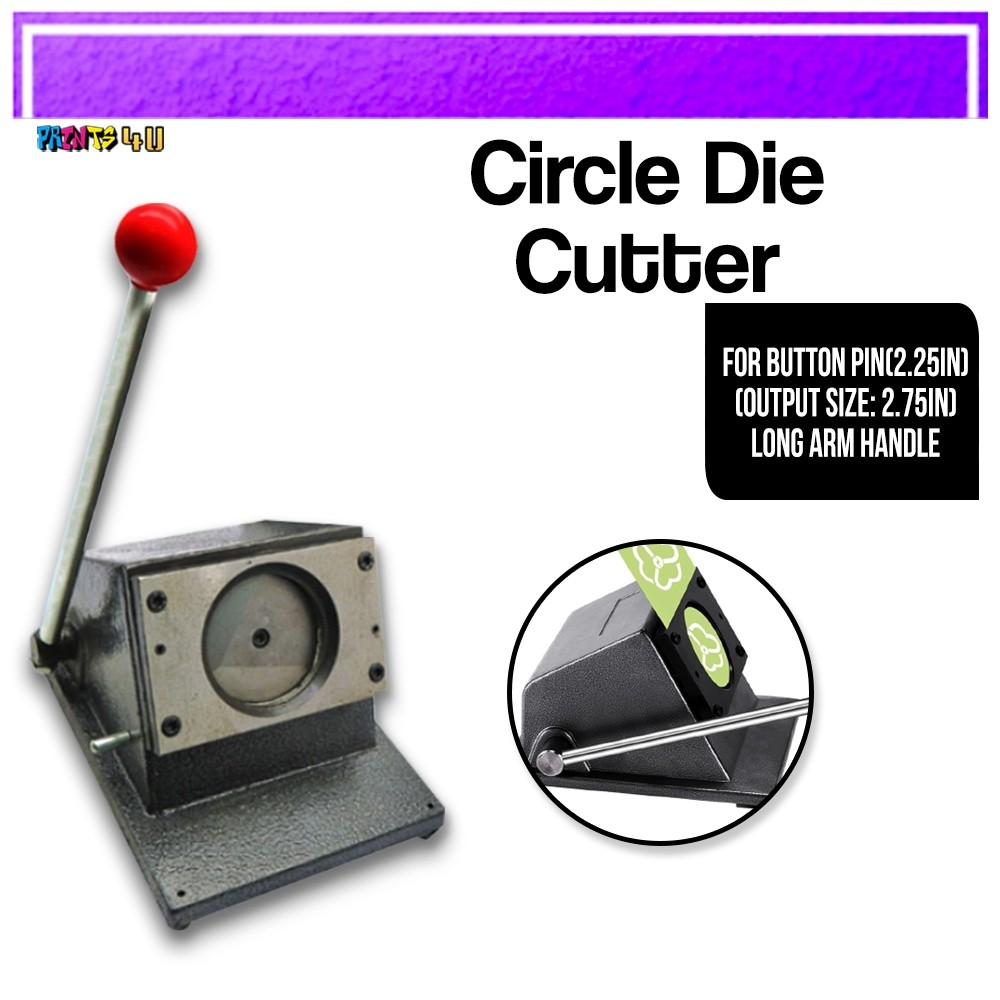 Circle Die Cutter 2.25inches For Button Pin (Brown Box) | Shopee ...