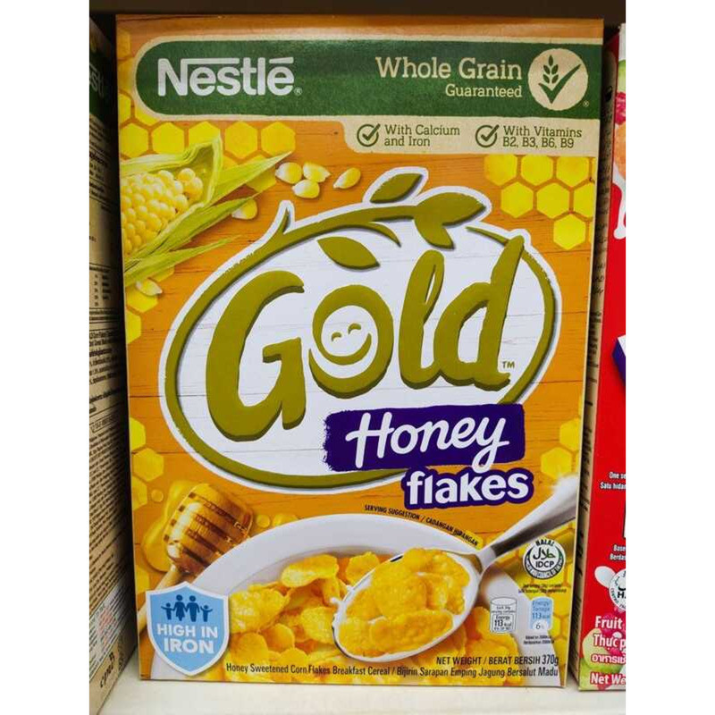 Nestle Whole Grain Gold Honey Flakes 370G High In Iron 394 | Shopee ...