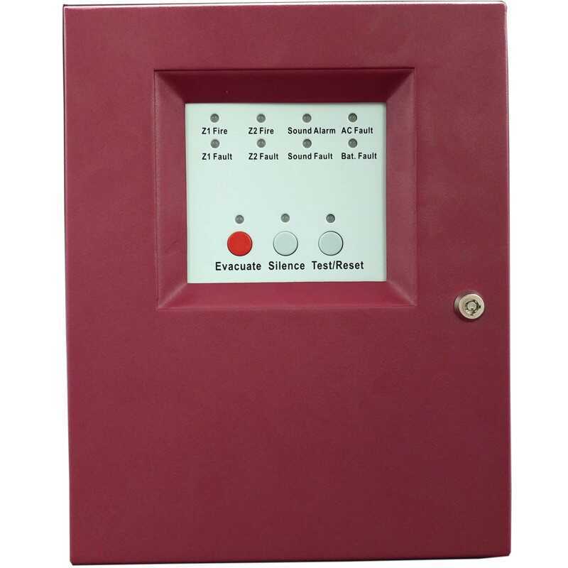2 Zones 4 Zone With AC Power Input System Conventional Fire Alarm ...