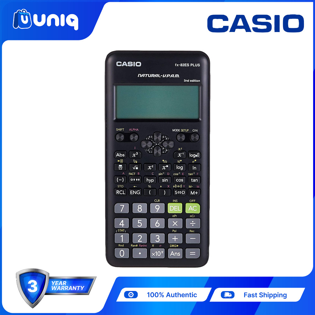 Casio FX-82ES PLUS 2nd Edition Standard Scientific Calculator ~Choose Your Color | Shopee ...