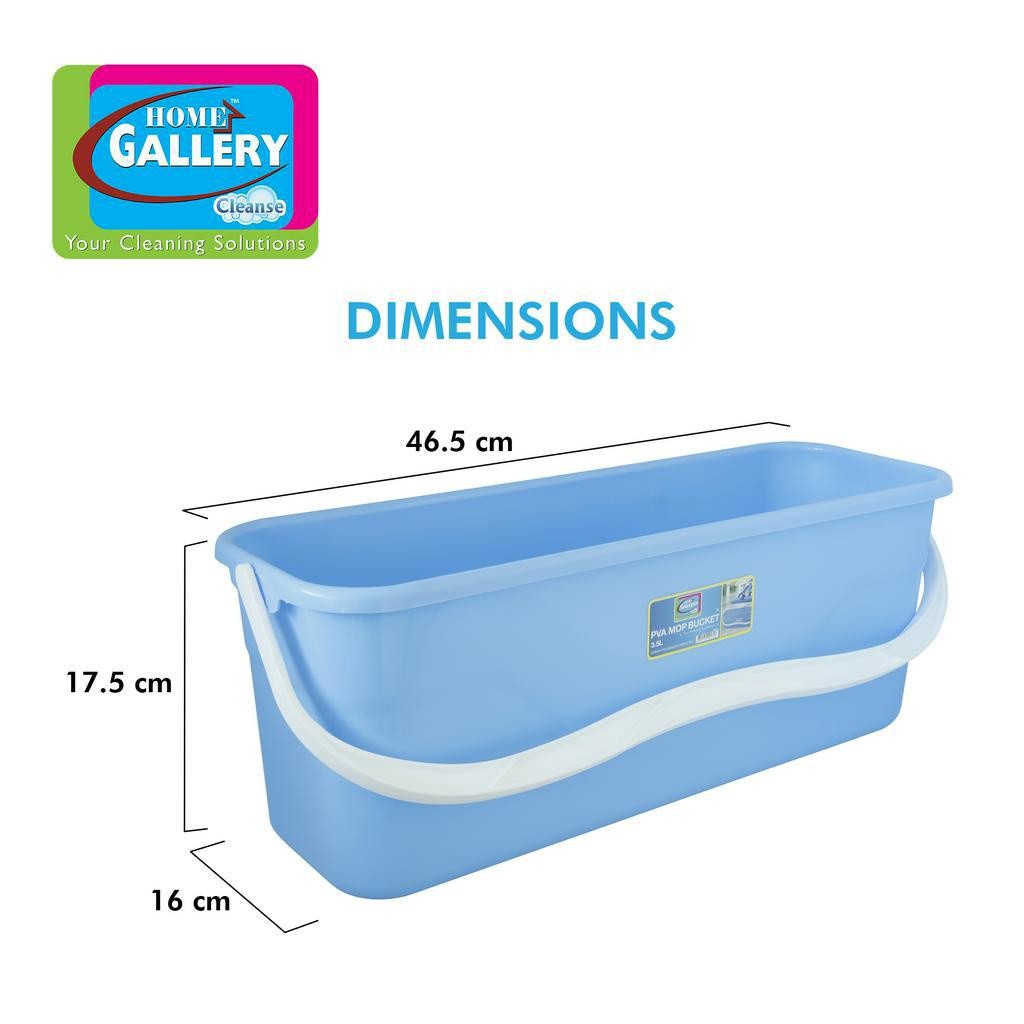 Home Gallery PVA Mop Bucket 3.5L | Cleaning & Washing Mop Bucket with ...