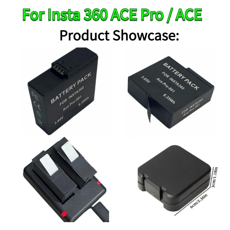 For Insta360 Ace Battery Charger For Insta360 Ace Pro Dual interface ...
