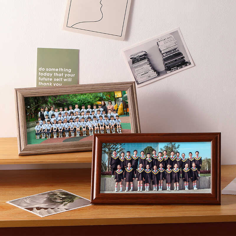 Graduation Collectible Photo Frame 17cm 20cm Big Photo Solid Wood Wall ...