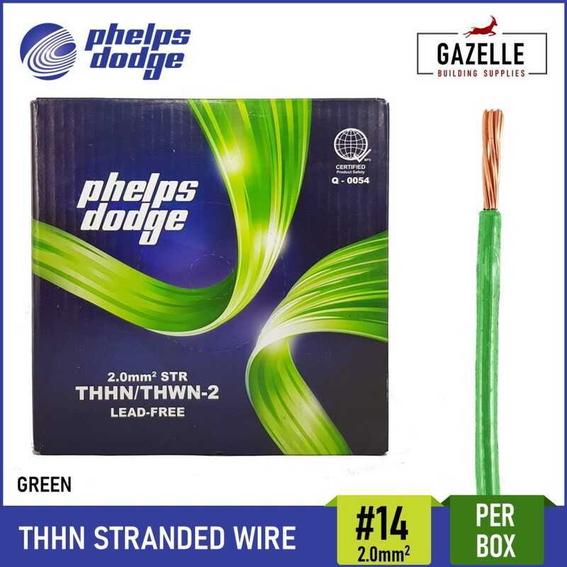 COD Phelps Dodge THHN / Thwn-2 Stranded Wire Gauge #14 2.0Mm2 Per Box ...
