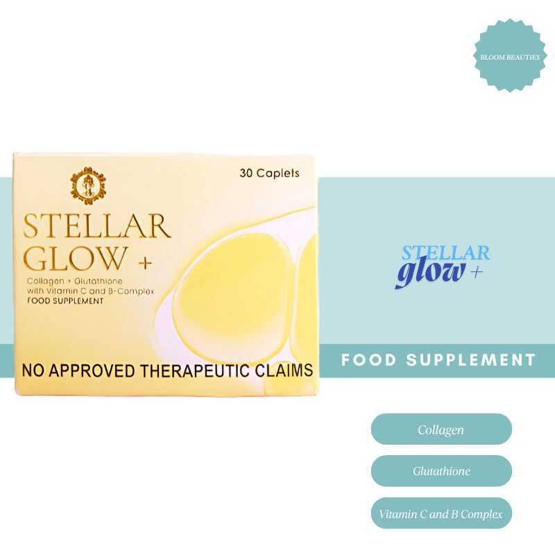 Stellar Glow+, Food Supplement, Collagen + Glutathione With Vitamin C ...