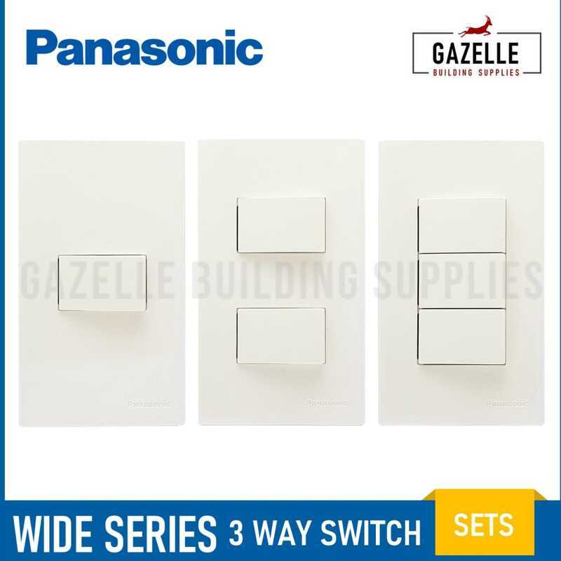 Panasonic Wide Series Way Switch - 1, 2, 3 Gang Or Device Only | Shopee ...