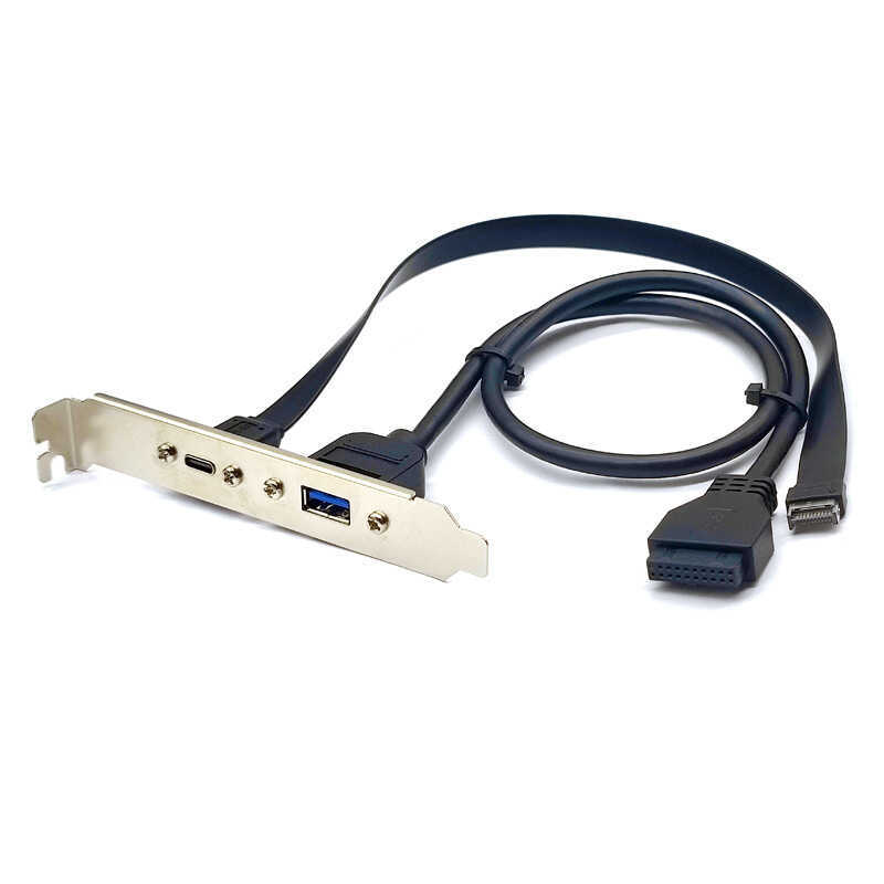 USB3.2 Baffle Cable TYPE-E to TYPE-C Female A Port Front Short Cable ...