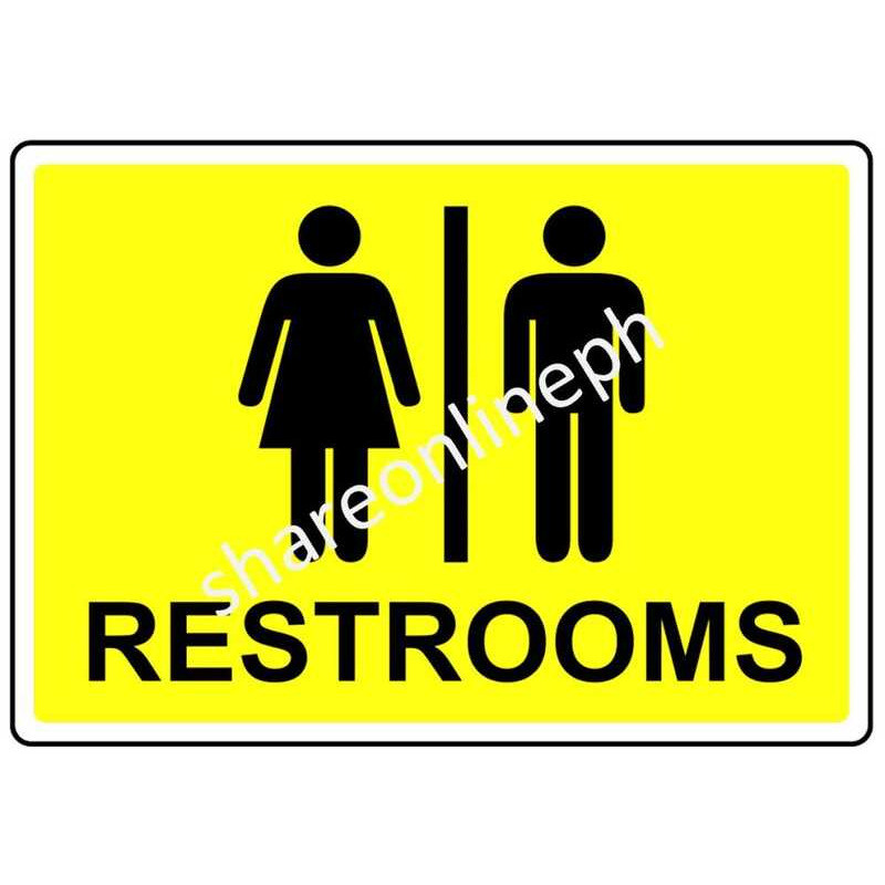Restroom Signage Sign Boards Rest Comfort Room CR Signages e02 | Shopee ...