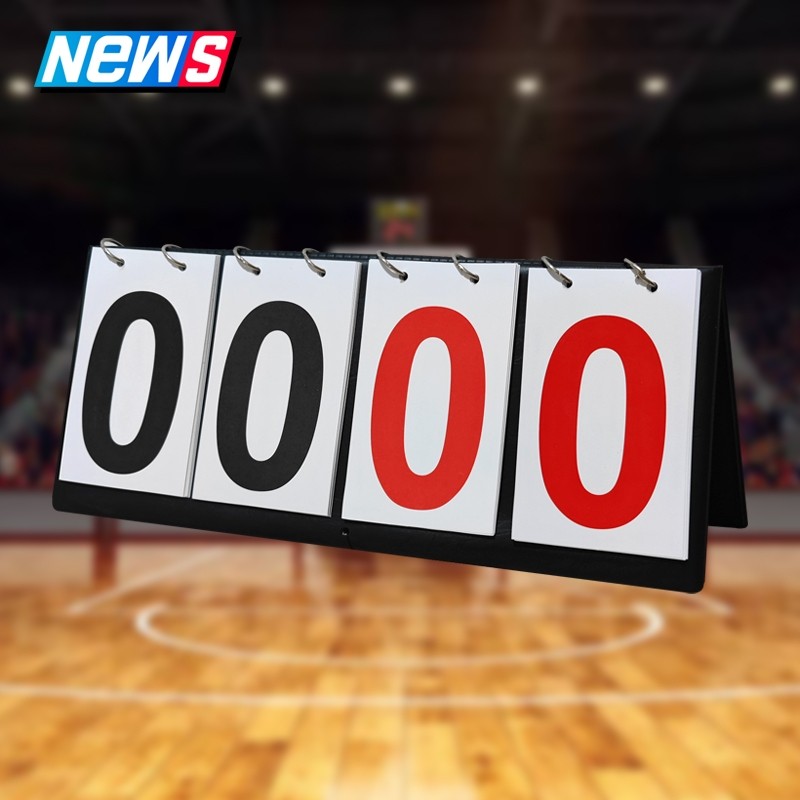 PVC 4 Digital Scoreboard Portable Tabletop Score Keeper For basketball ...