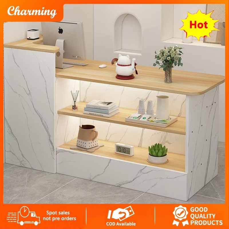 Cashier Reception Desk Supermarket Cashier Table for Cashier Practical ...