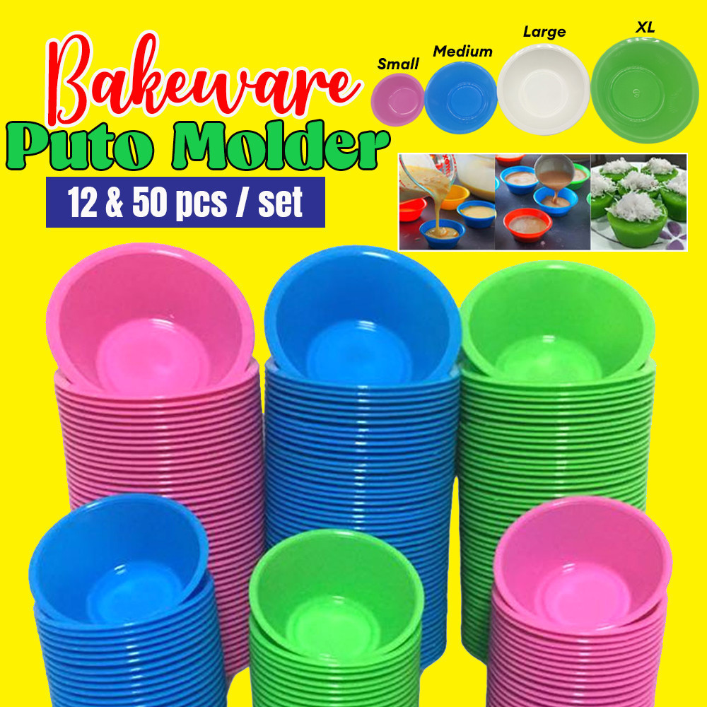 Hodeso 12pcs Puto Molder Cups Set Small Medium Large XL Size Steamer ...