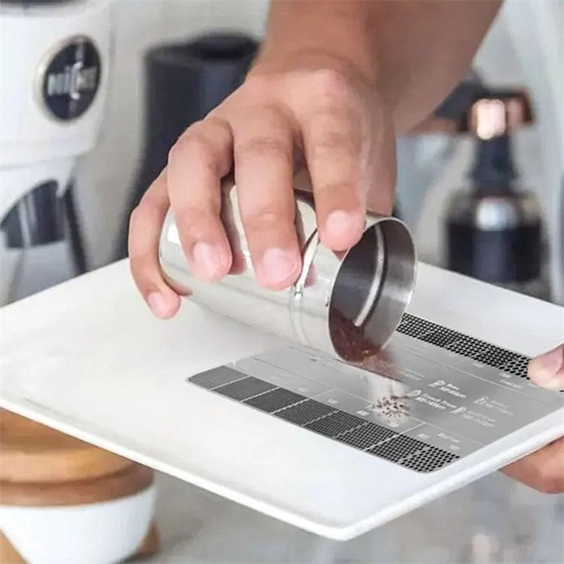 Coffee Powder Grinding Reference Card Grinder Grinding Scale Size ...