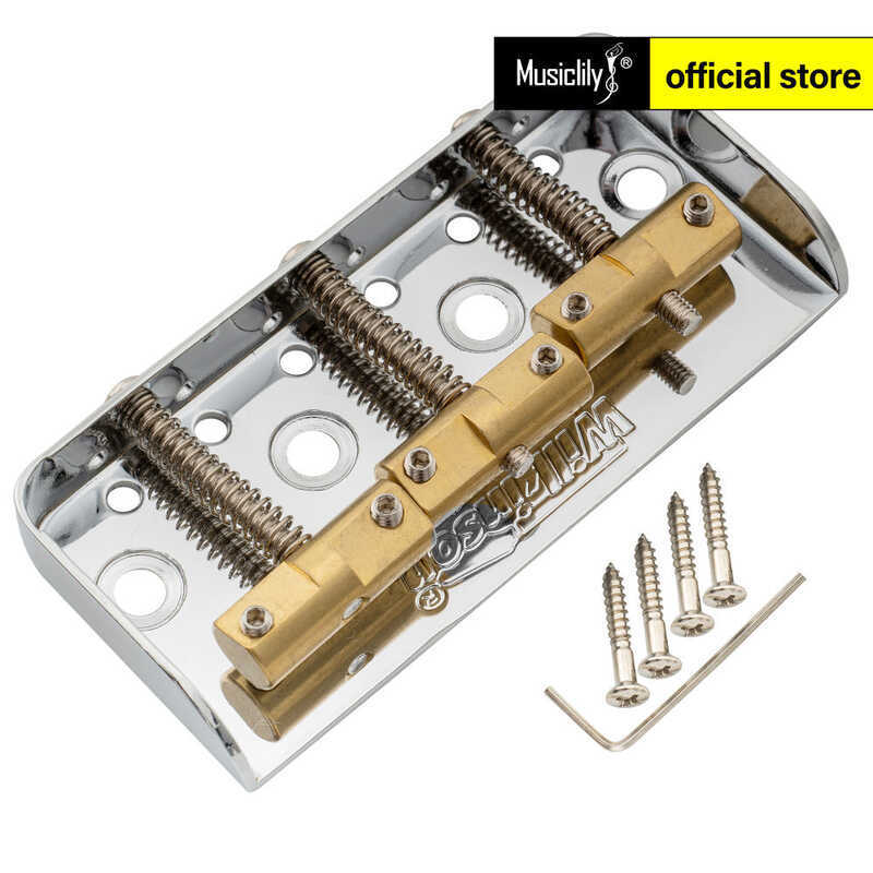 Wilkinson WTBS Short Telecaster Bridge Brass Compensated 3-Saddles For ...
