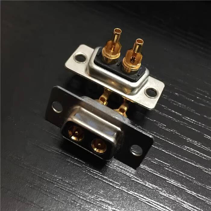 D-SUB RF Coaxial 2-Pin Connector 2W2 Male Female Solder Wire Type 2-Pin ...