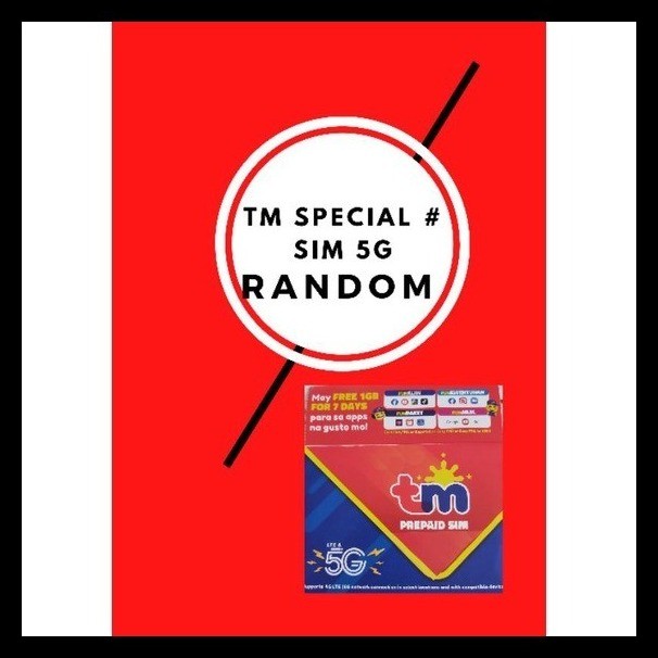 TM Sim cards 5g Random Special numbers | Shopee Philippines