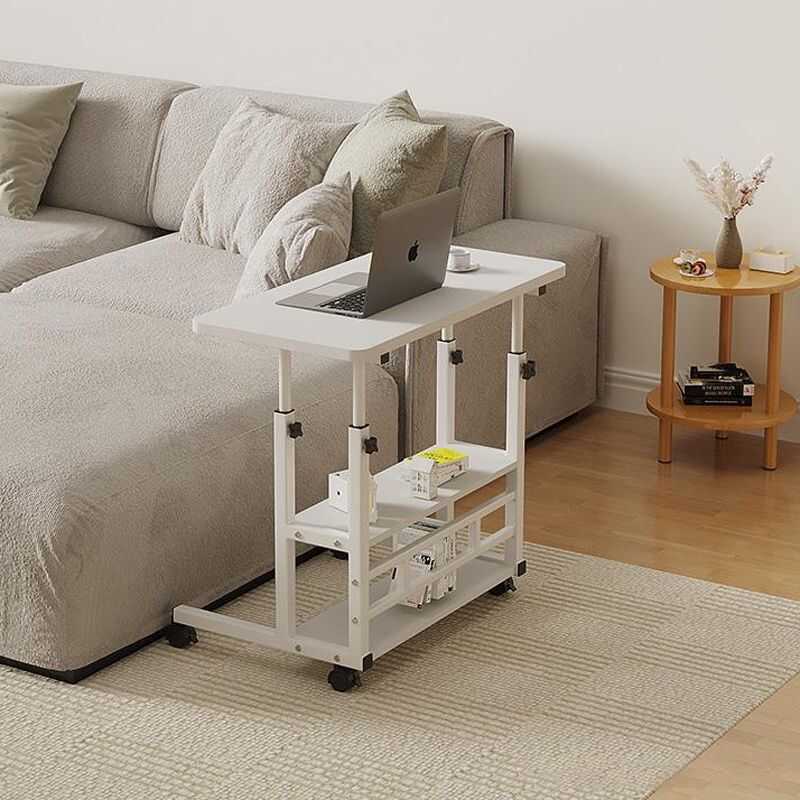 NEW 2 Tier Study Movable Bedside Table Computer Desk Tables With ...