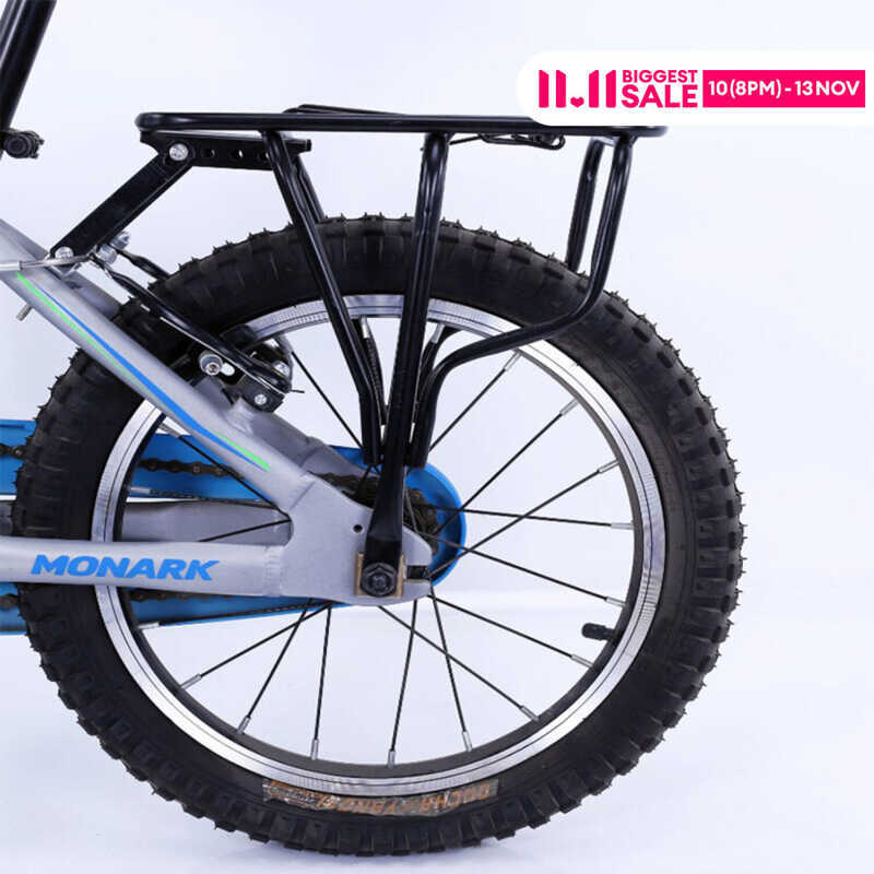 Foldable Mountain Bike Rear Seat Bicycle Back Shelf Loadable Tail Rack ...