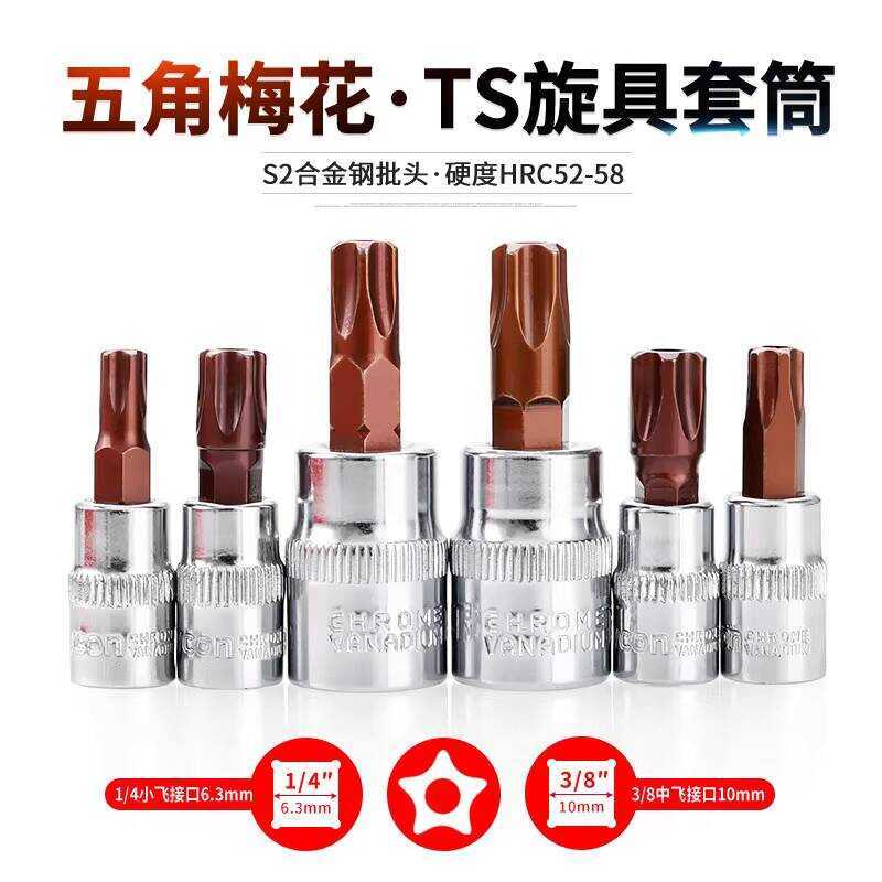 5-Point Five-Point Torx Bit, TS Screwdriver Set, H-Type Socket ...