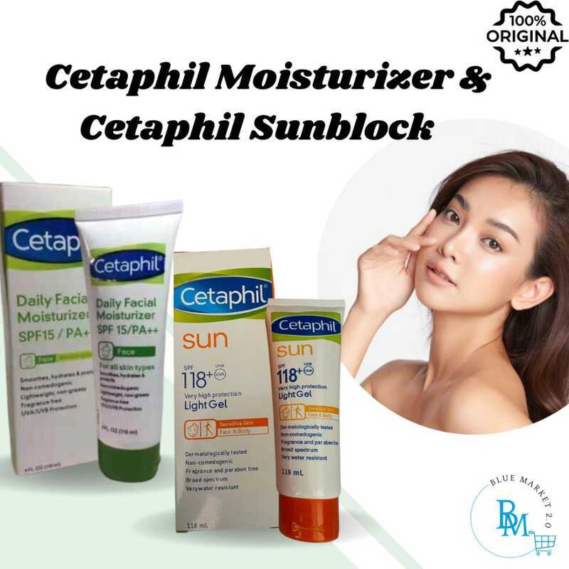 Cetaphil Sunblock SPF 50+ Light Gel Sunscreen Protection & Daily Facial ...