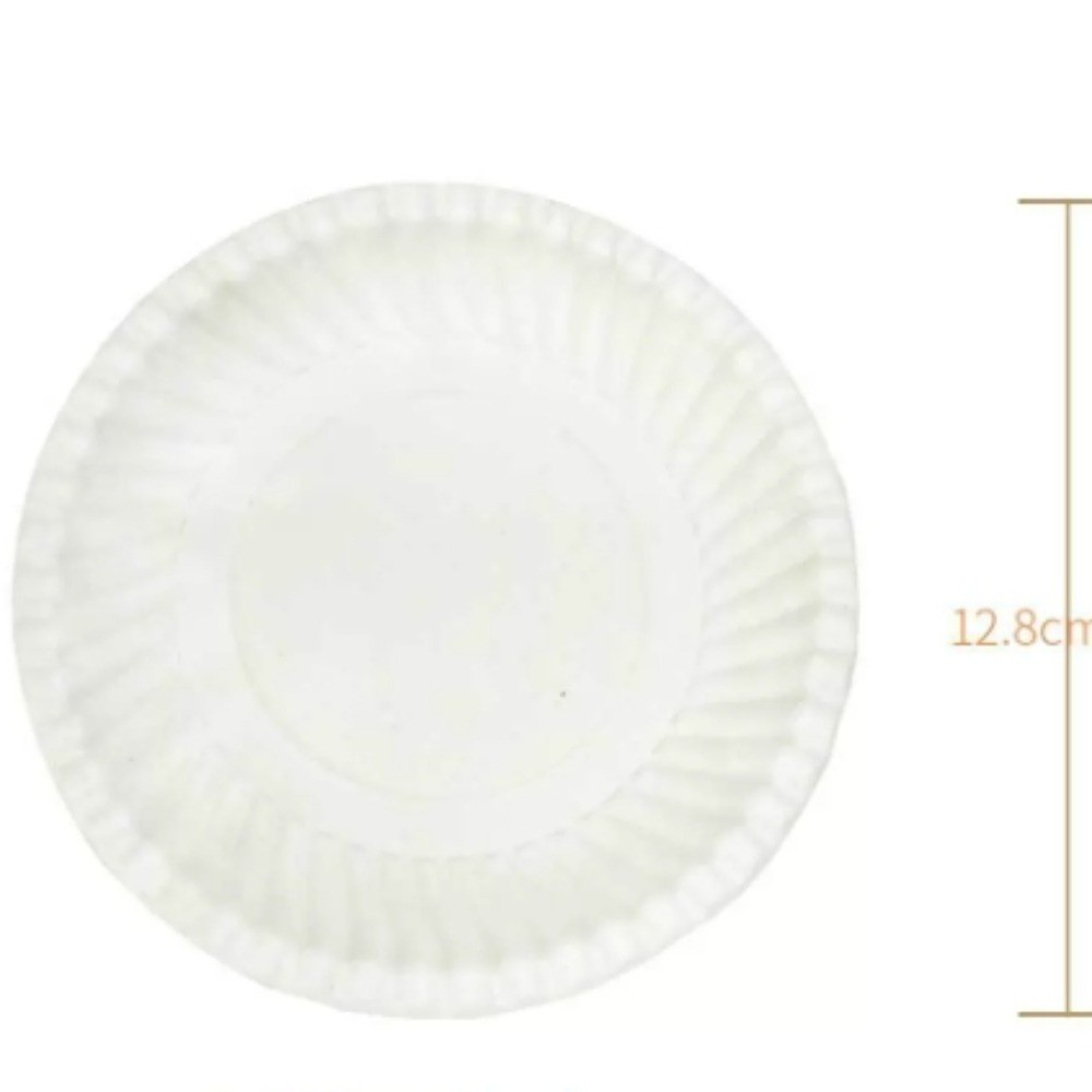 50Pcs White Disposable Party Paper Plates,9inches Strong Paper Plates ...