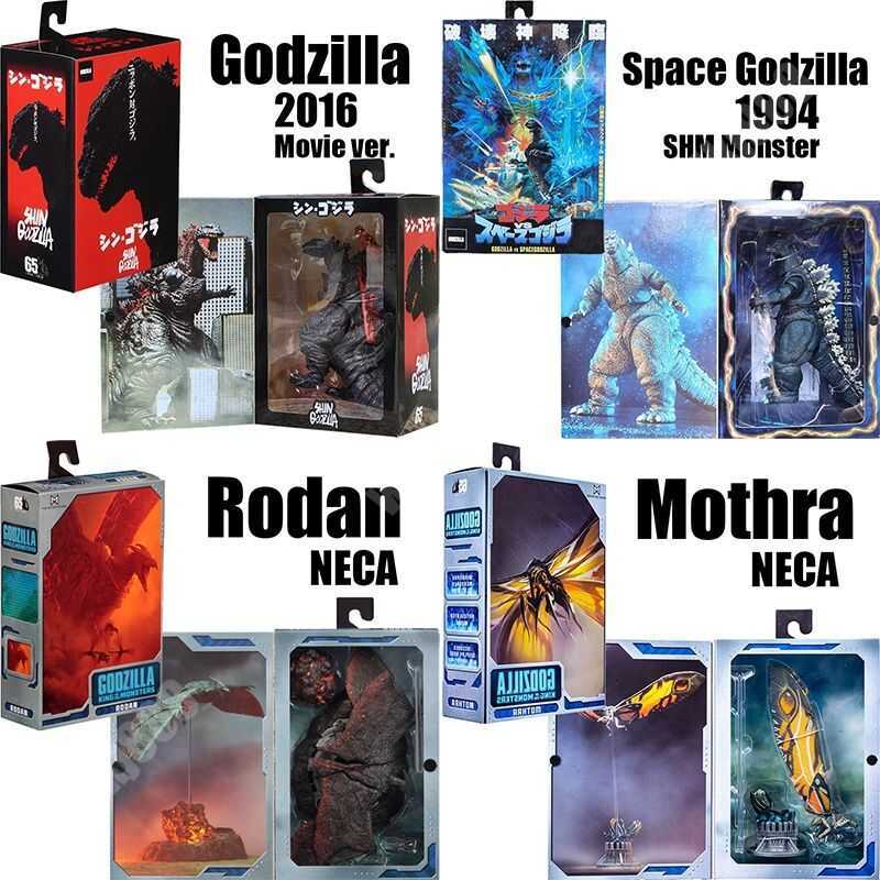 NECA Shin Godzilla Kong King Of The Monsters SHM Rodan Mothra Movie Ver ...
