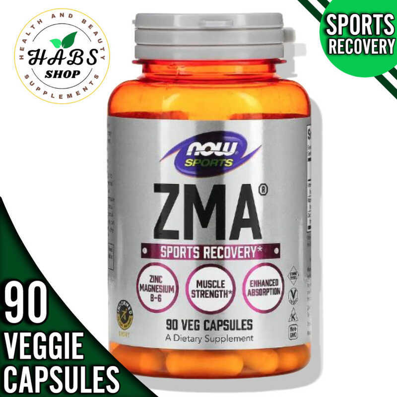 Zma, NOW Foods, Sports, Sports Recovery, 90 Veg Capsules B32 483 ...