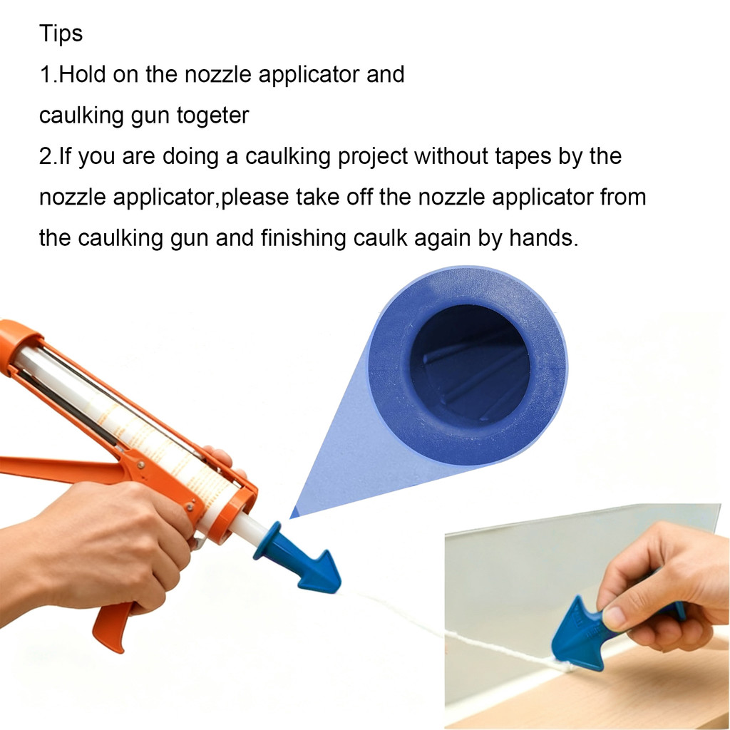 Caulking Nozzle Applicator Set – 5PCS Silicone Remover & Grout Kit for ...