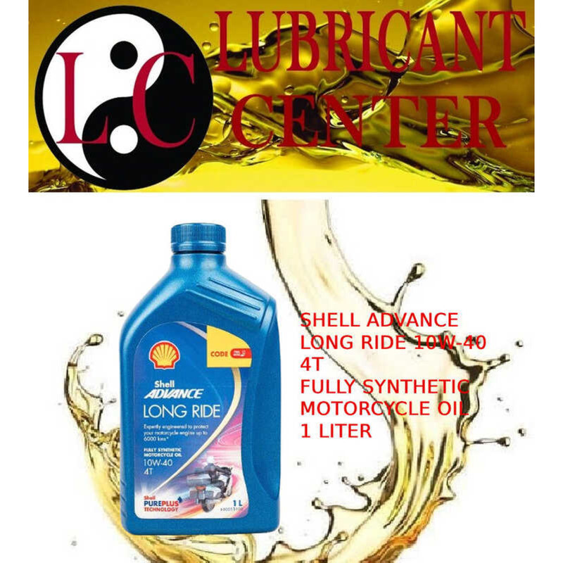 SHELL ADVANCE LONG RIDE 10W-40 4T FULLY SYNTHETIC MOTORCYCLE OIL 1 ...