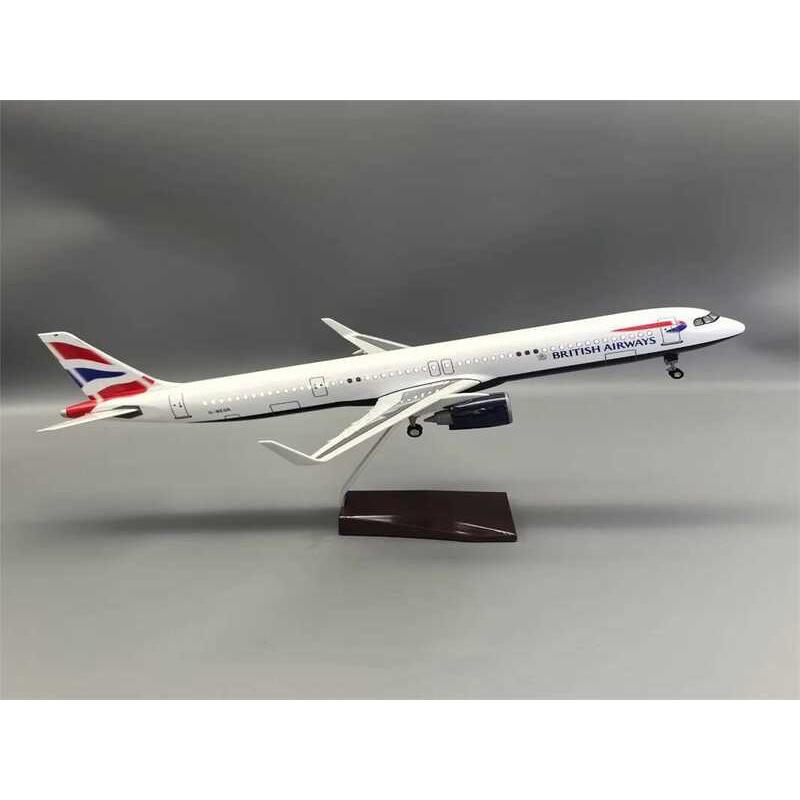 44Cm 1/100 Scale Diecast Model 321 A321neo British Airways Resin ...