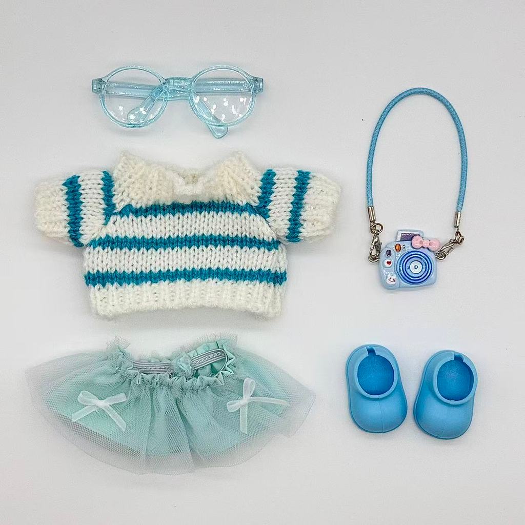 For lafufu Clothes Striped sweater outfit pendant Can match according ...