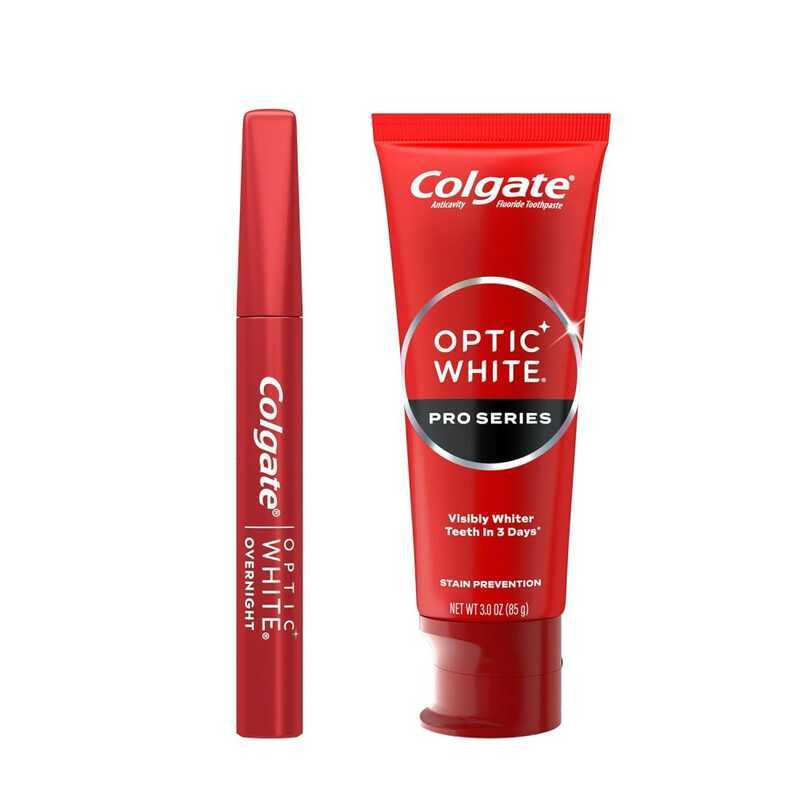 Colgate Optic White Overnight Teeth Whitening Pen And Toothpaste Kit ...