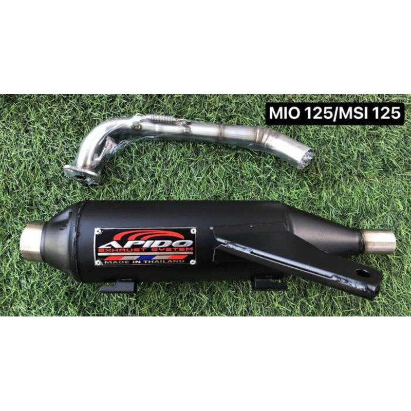 APIDO PIPE V4 Stainless Tip YAMAHA MIO I 125 / MIO SOUL I 125 / MIO ...