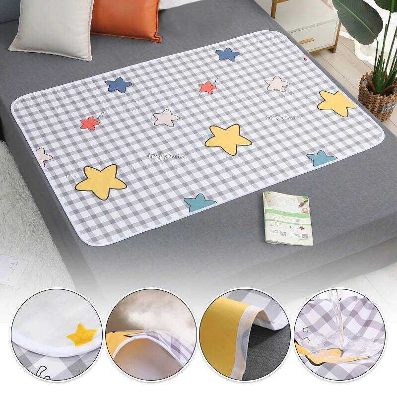 Waterproof Mattress Urine Mat Baby Toddlers Bed Protector Cartoon ...