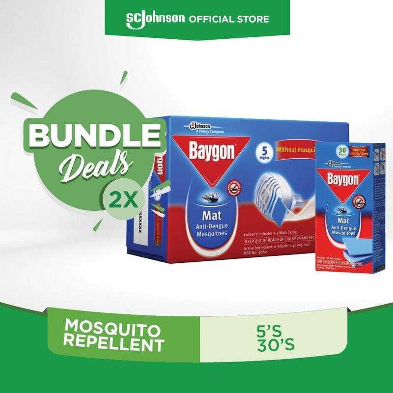Baygon Mats - Starter and Refill 30s Set 478 | Shopee Philippines