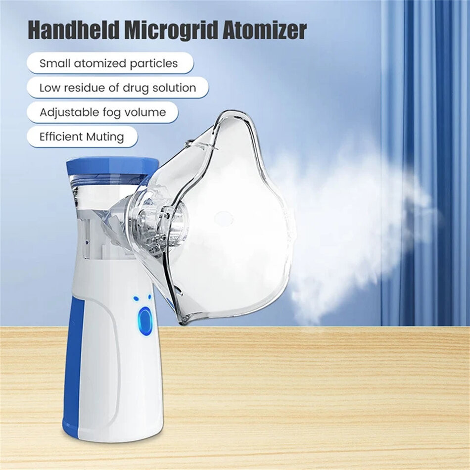 Portable Silent Mesh Nebulizer Inhaler Machine Medical Asthma Inhaler ...