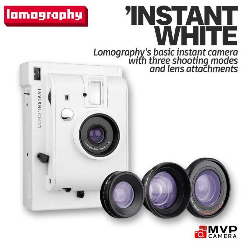 LOMOGRAPHY Lomo'instant Film Camera Instax Mini White Edition MVP ...