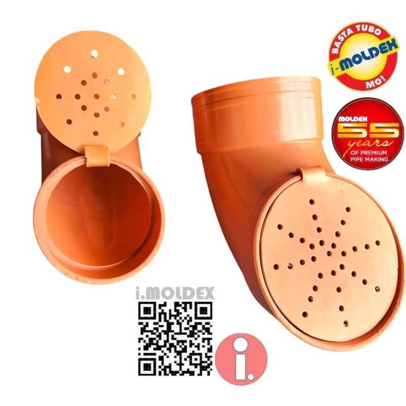 MOLDEX Orange High-Quality PVC Anti-Pest Downspout Flap Pipe Fitting ...