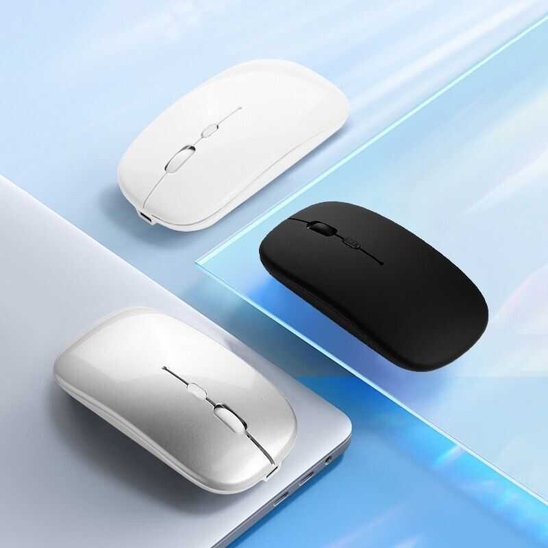 Wireless Rechargeable Bluetooth RGB Mouse For Apple Macbook Air Pro ...