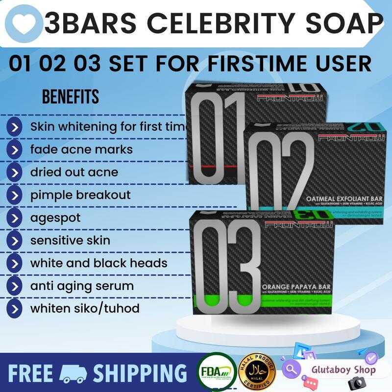 LUXXE WHITE 3 BARS CELEBRITY SOAP OF WHITENING SET - 01 Skin Whitening ...