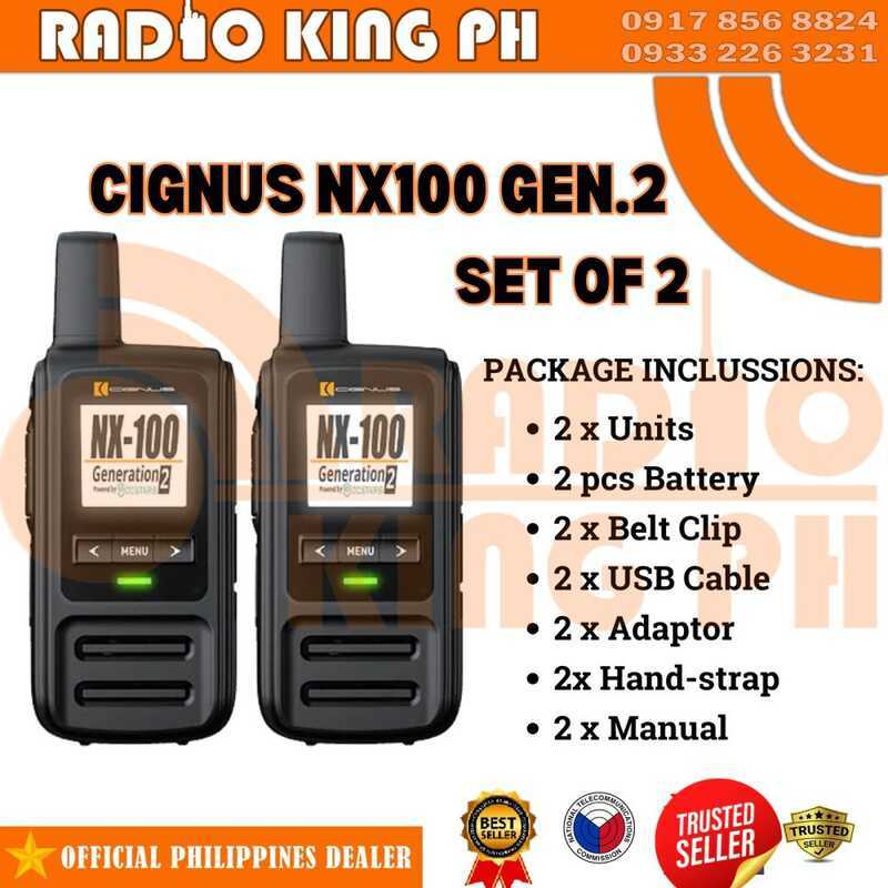 CIGNUS Nx100 Gen. 2 POC NETWORK RADIO SET OF (1 Pair) 73E | Shopee ...