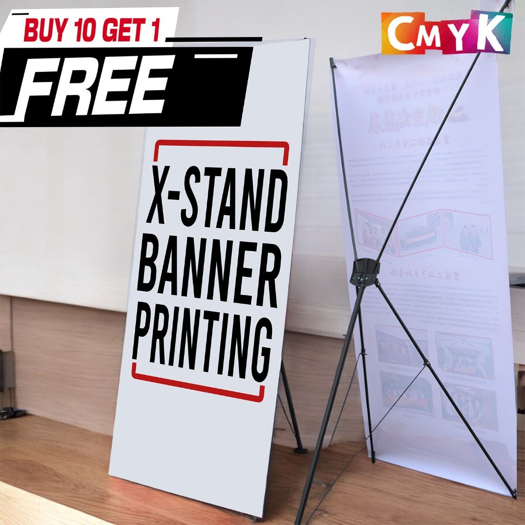 CMYK Customizable X-Stand Banner Stand Tarpaulin Perfect for Birthday ...