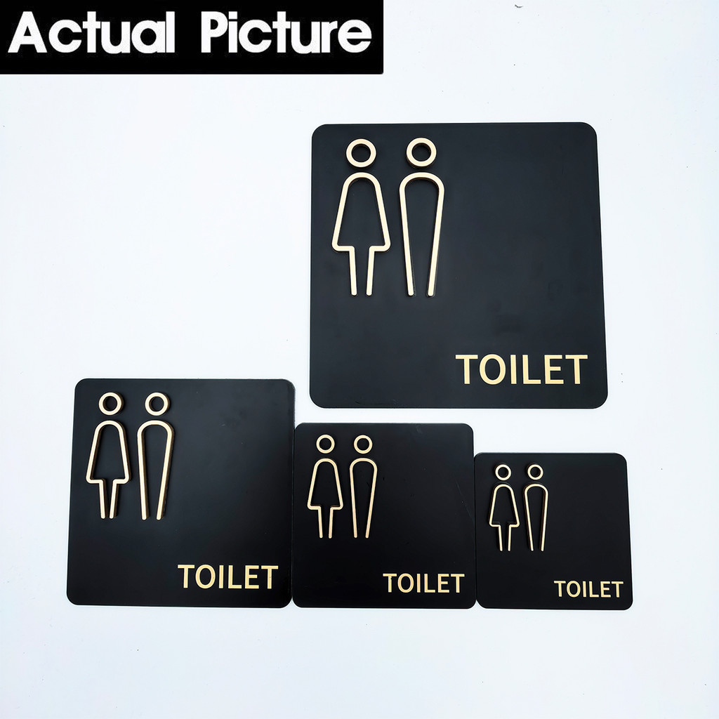 Comfort Room Sign Directional Toilet Signage Hotel Office Building Men ...