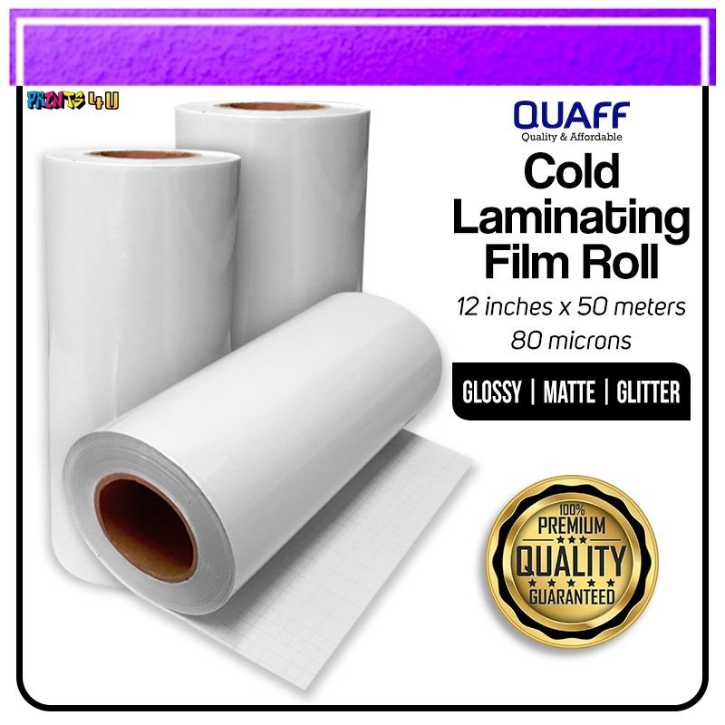 QUAFF PHOTO TOP ROLL MATTE,GLOSSY,GLITTER 12"X50METERS | Shopee Philippines